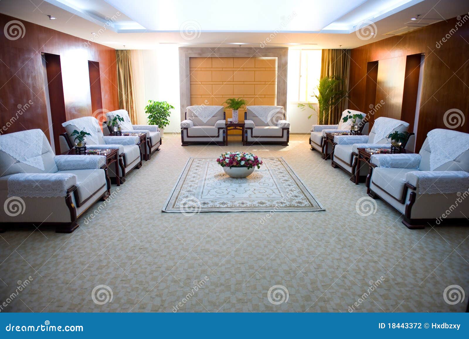 Reception room in a hotel stock photo. Image of cozy - 18443372