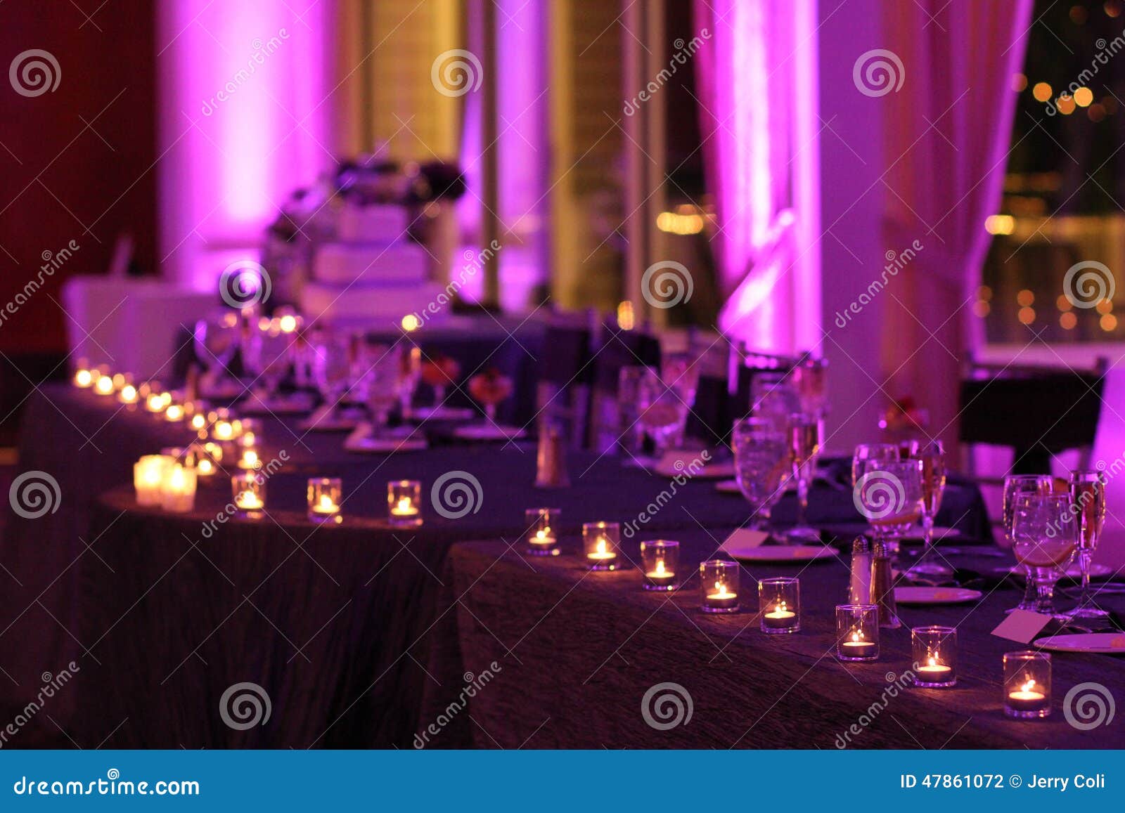 Reception Time. stock photo. Image of wedding, headtable - 47861072