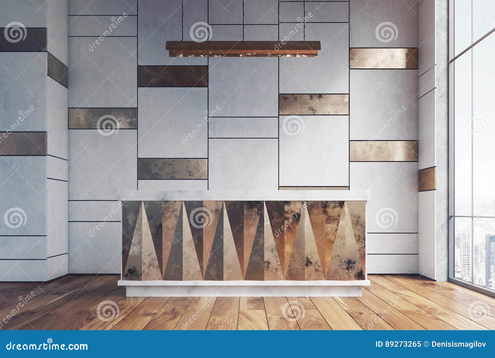 Reception with triangles stock illustration. Illustration of inside ...