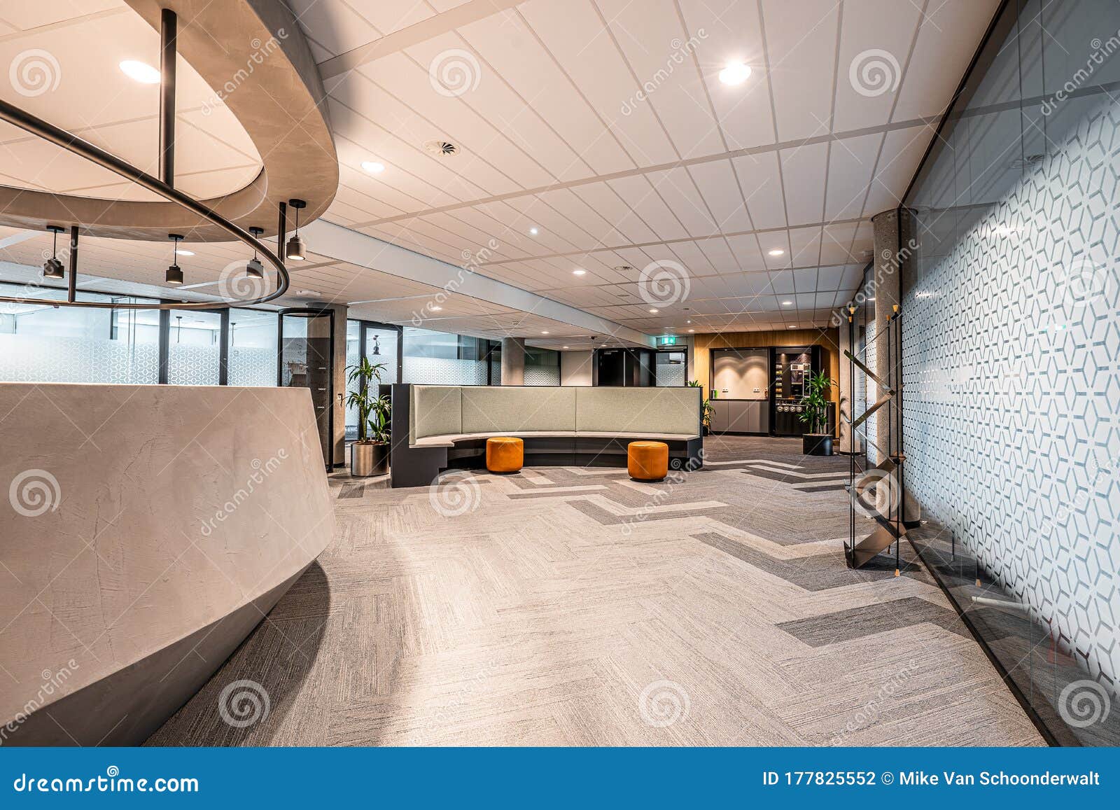 Reception and waiting area stock photo. Image of desk - 177825552