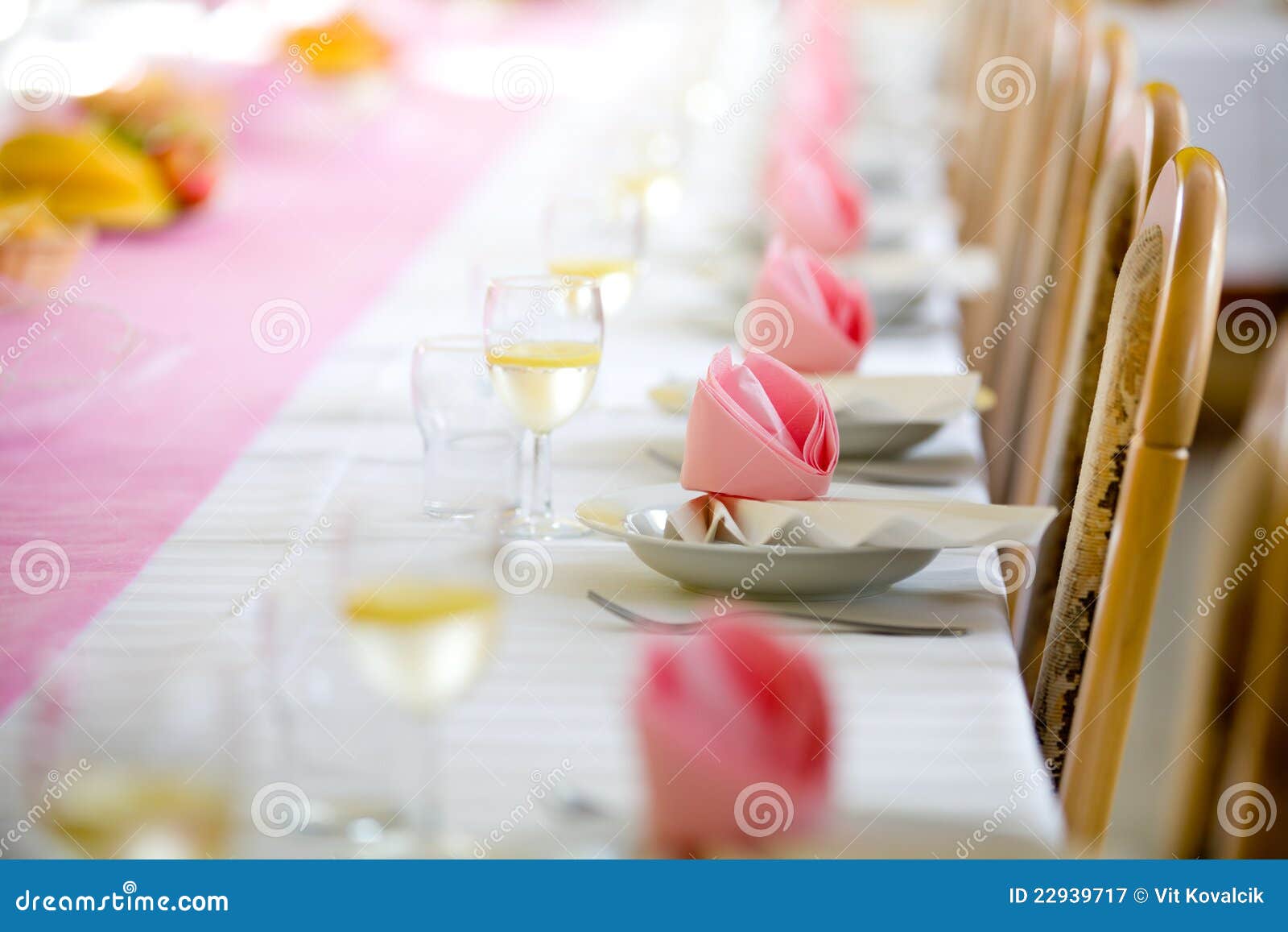 Reception or Wedding Table Ready, Stock Image - Image of marriage ...