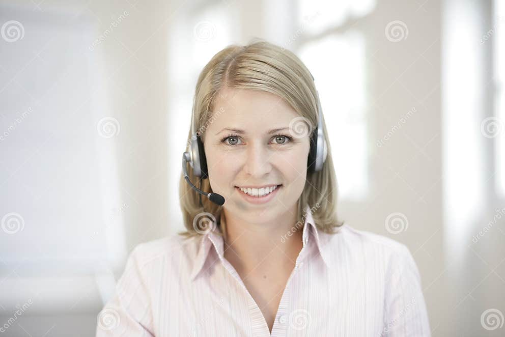 Receptionist stock image. Image of communication, center - 10806059