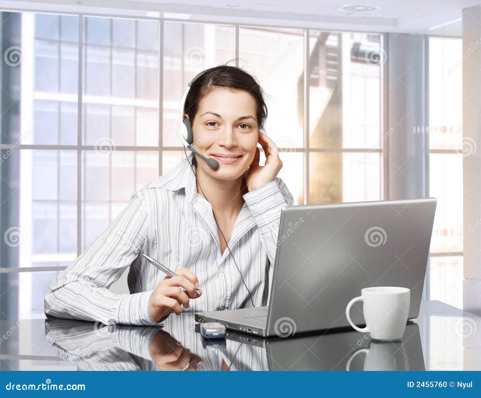 Receptionist Stock Photo - Image: 2455760