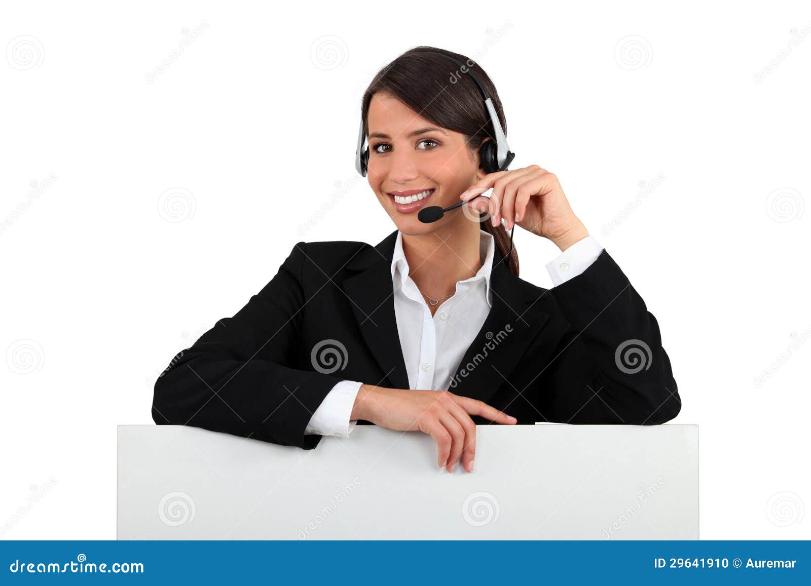 Receptionist stock photo. Image of studio, smiling, caucasian - 29641910