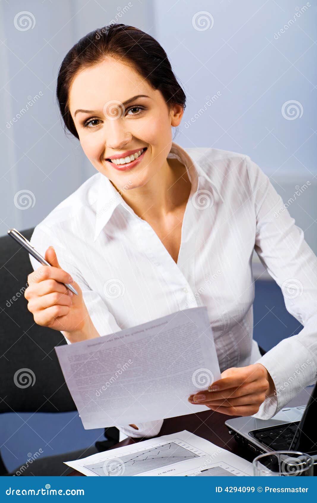 Receptionist stock image. Image of glamour, elegance, partner - 4294099