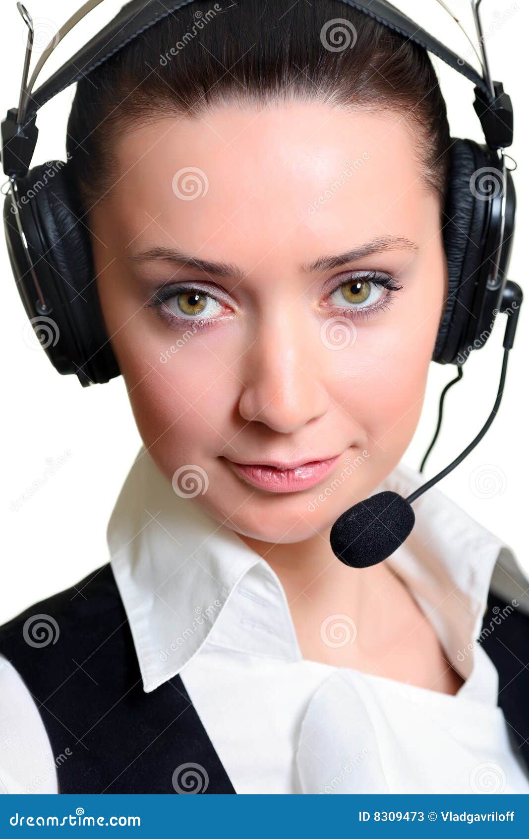 Receptionist stock image. Image of close, helpline, communication - 8309473