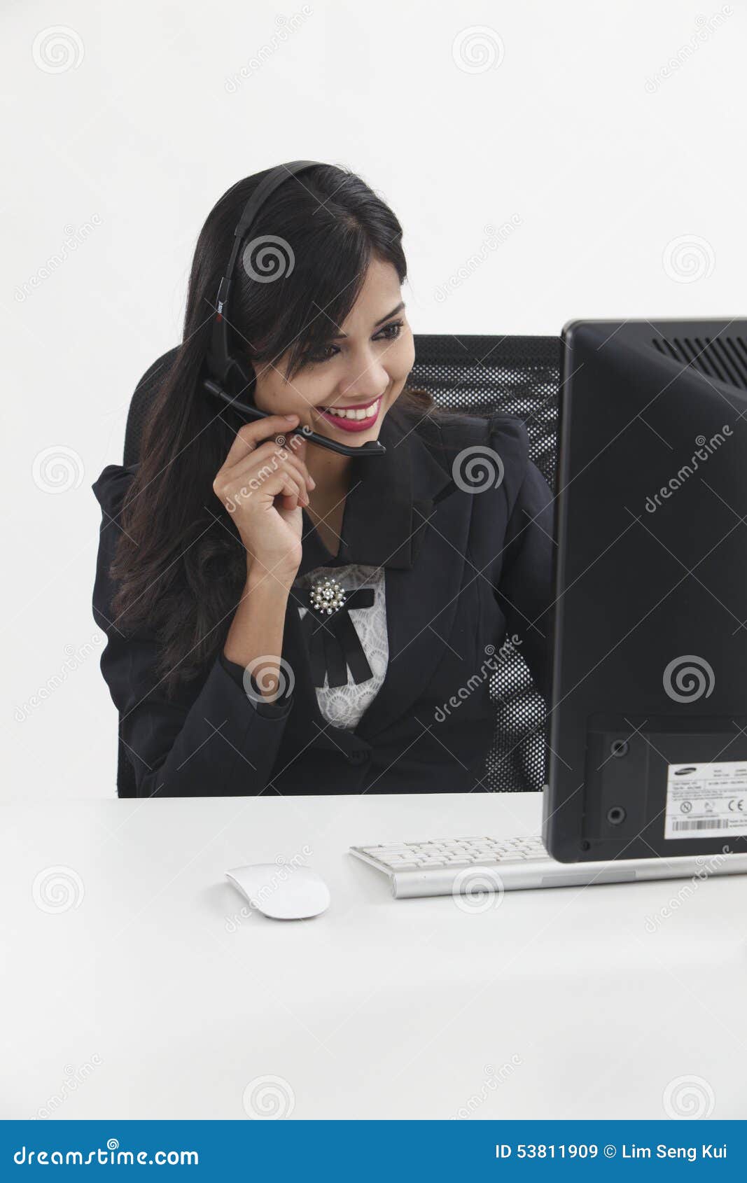 Receptionist stock image. Image of consultant, assistance - 53811909