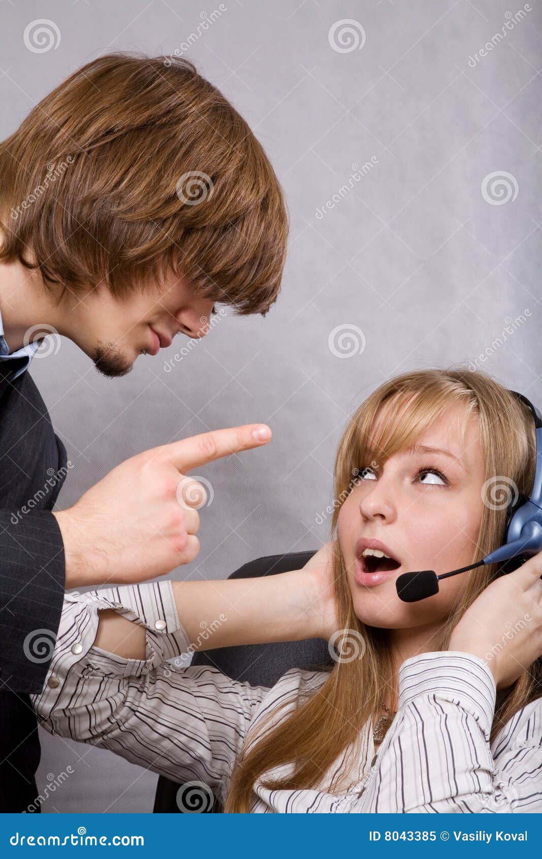 Receptionist and customer stock image. Image of businessman - 8043385