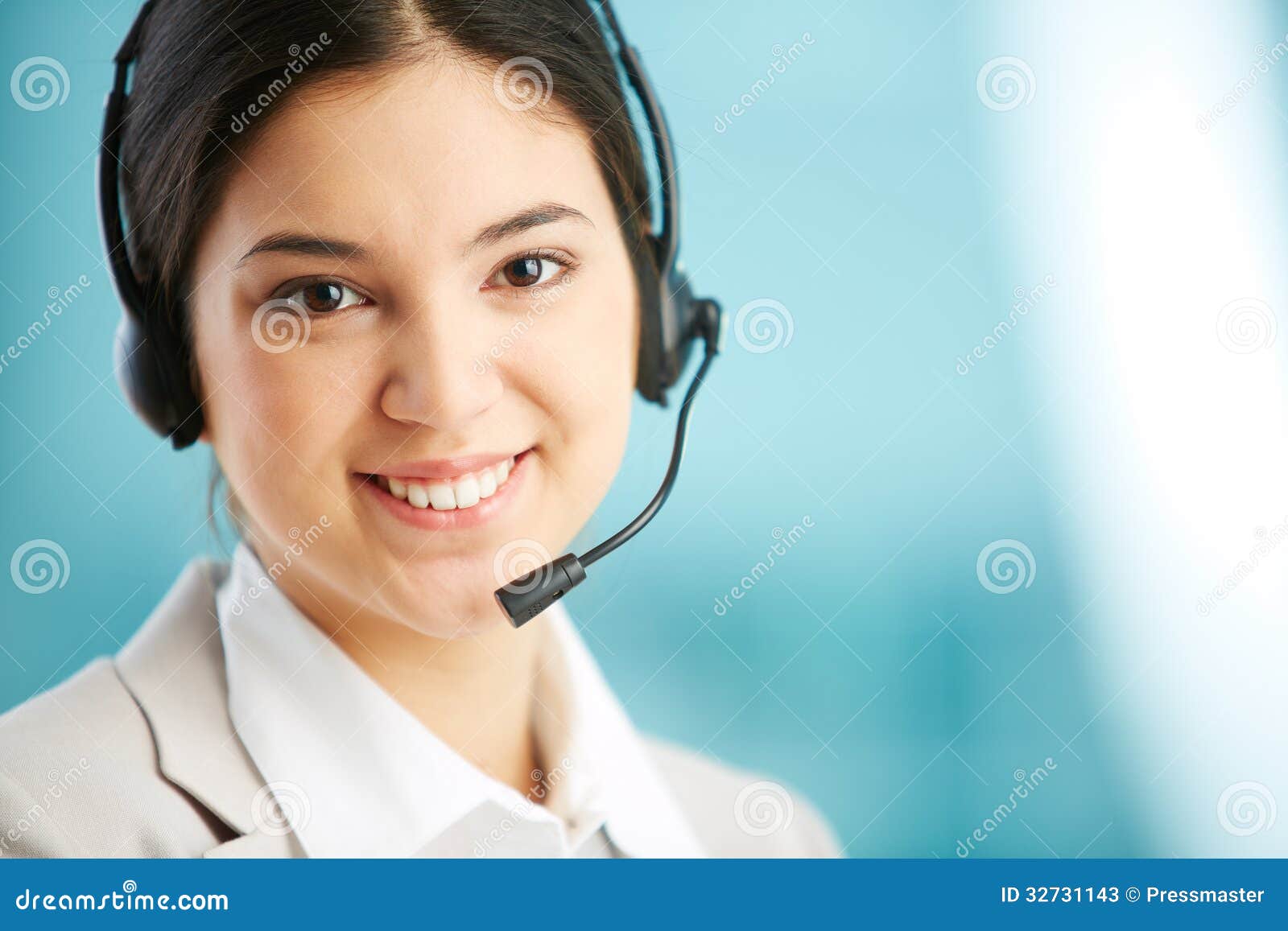 Receptionist stock image. Image of looking, girl, corporate - 32731143