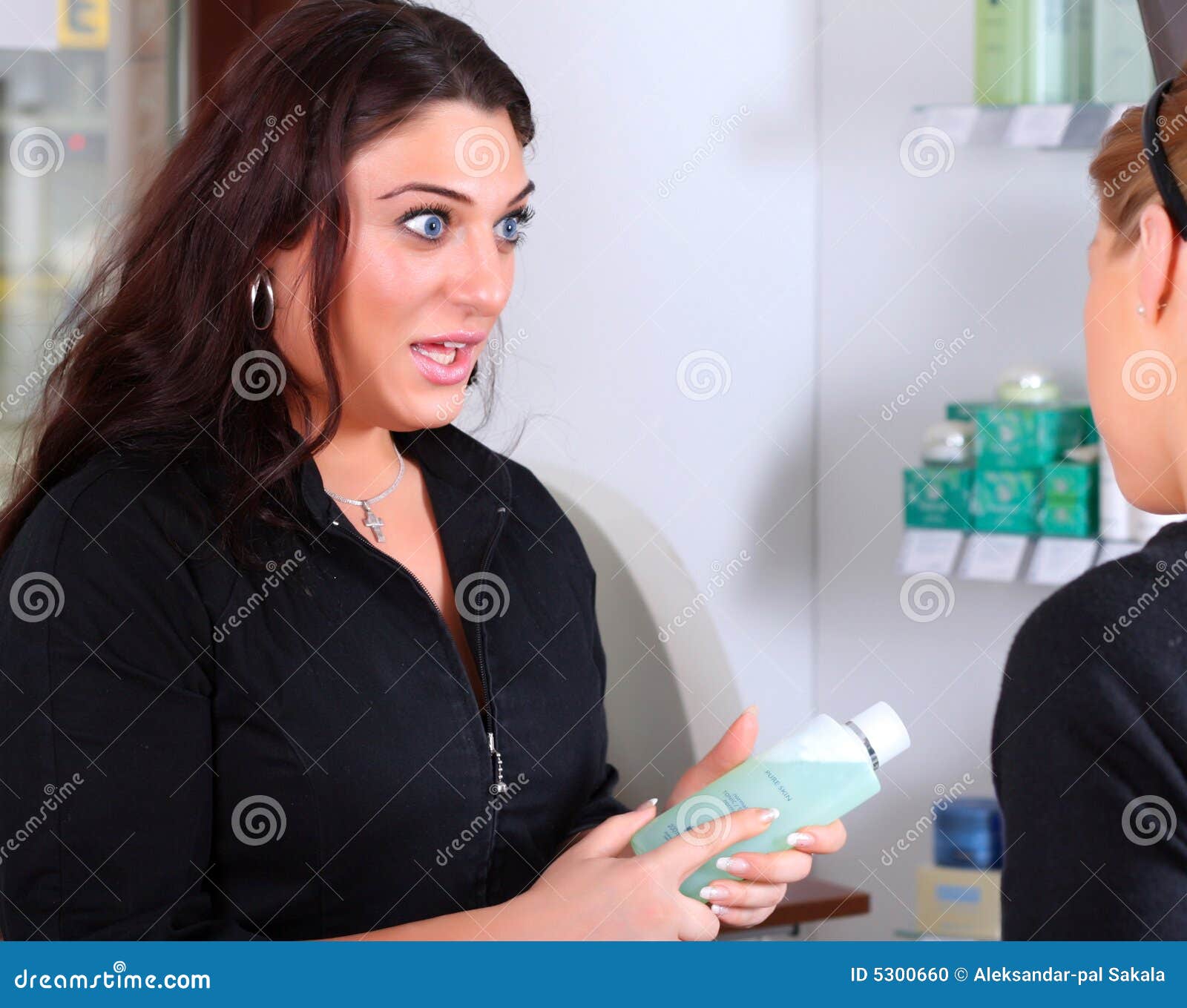 Receptionist Talking with a Customer Stock Photo - Image of ...