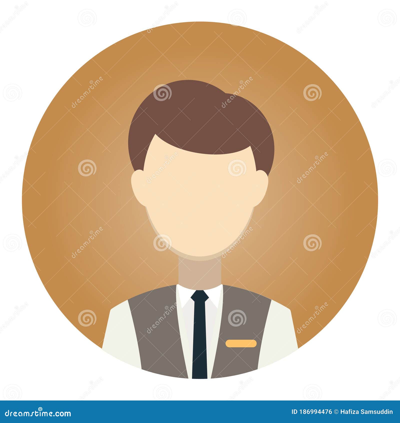 Receptionist. Vector Illustration Decorative Design Stock Vector ...