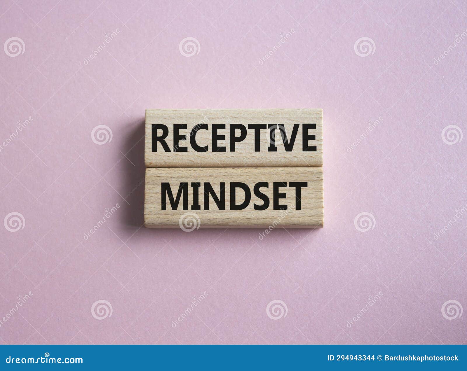 Receptive Mindset Symbol Concept Word Receptive Mindset On Wooden