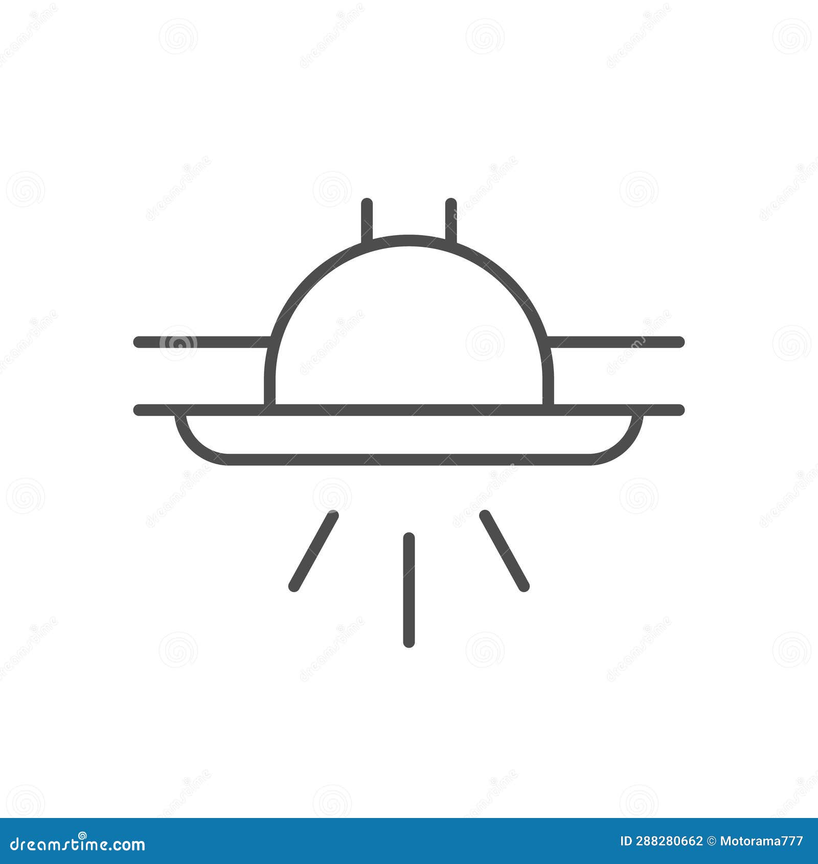 Downlight Icon Logo Or Illustration With Outline Stroke Style Vector ...