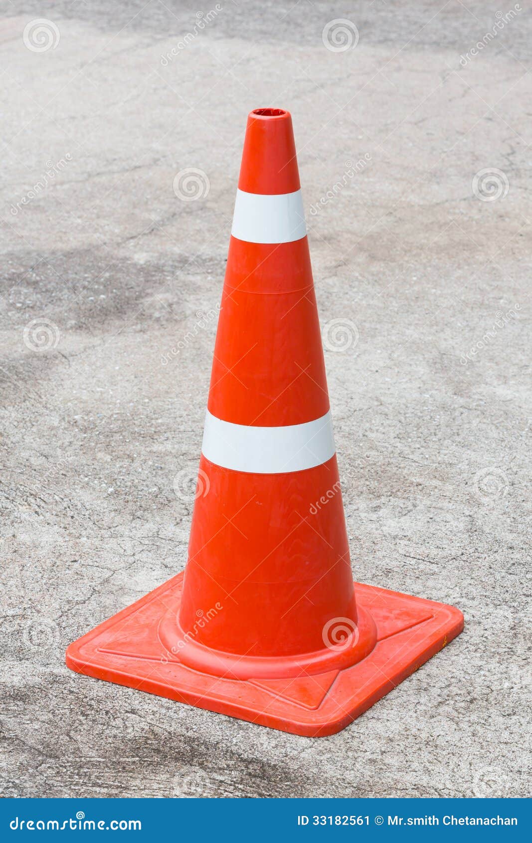 Recessed Reflective Traffic Cone Stock Image - Image of road, highway ...