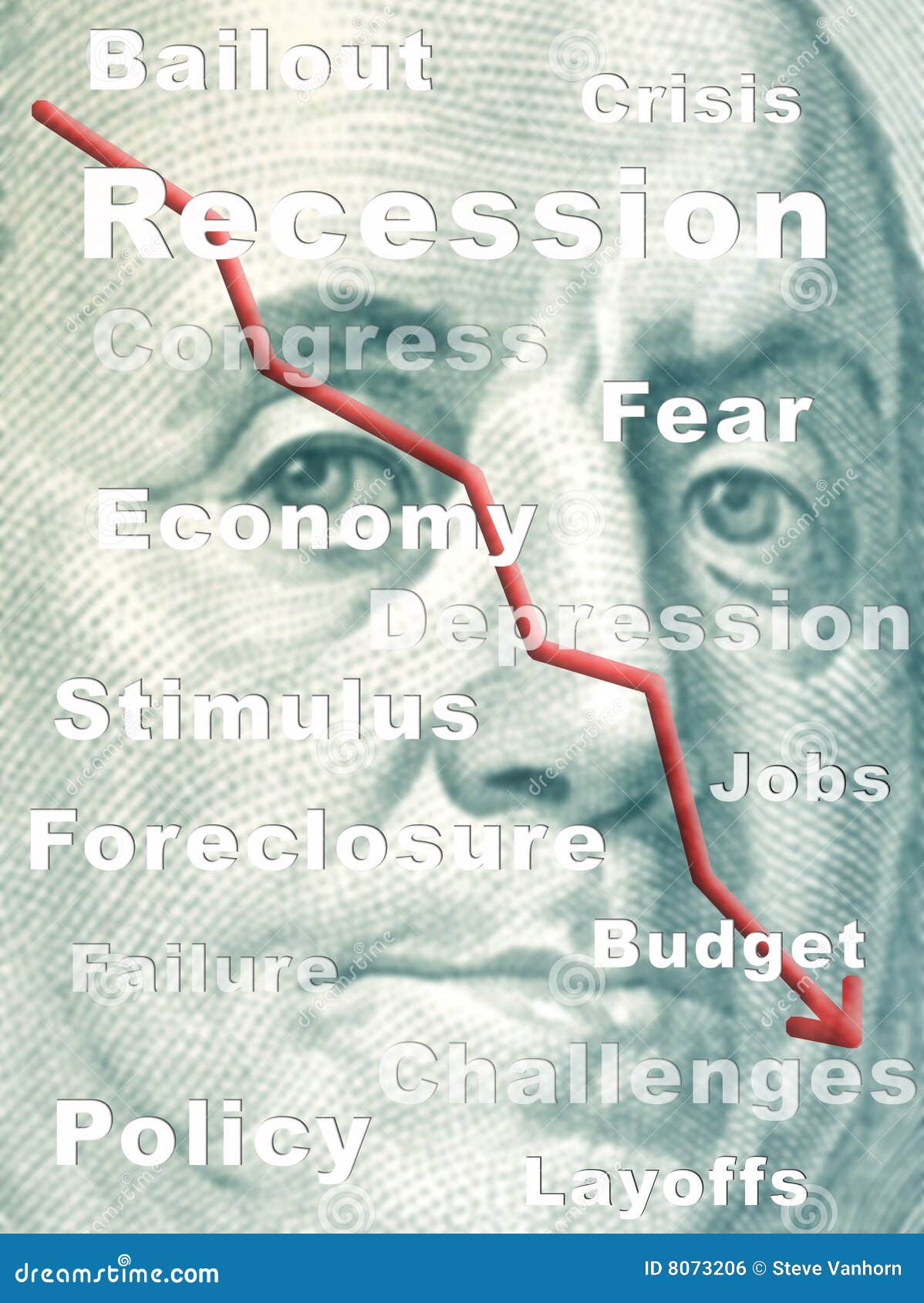 Recession stock photo. Image of concern, headlines, text - 8073206