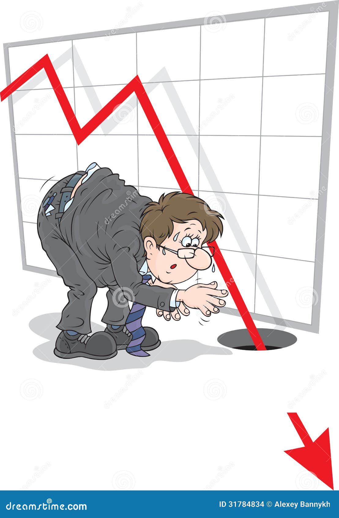 Recession stock vector. Illustration of crisis, exchange - 31784834