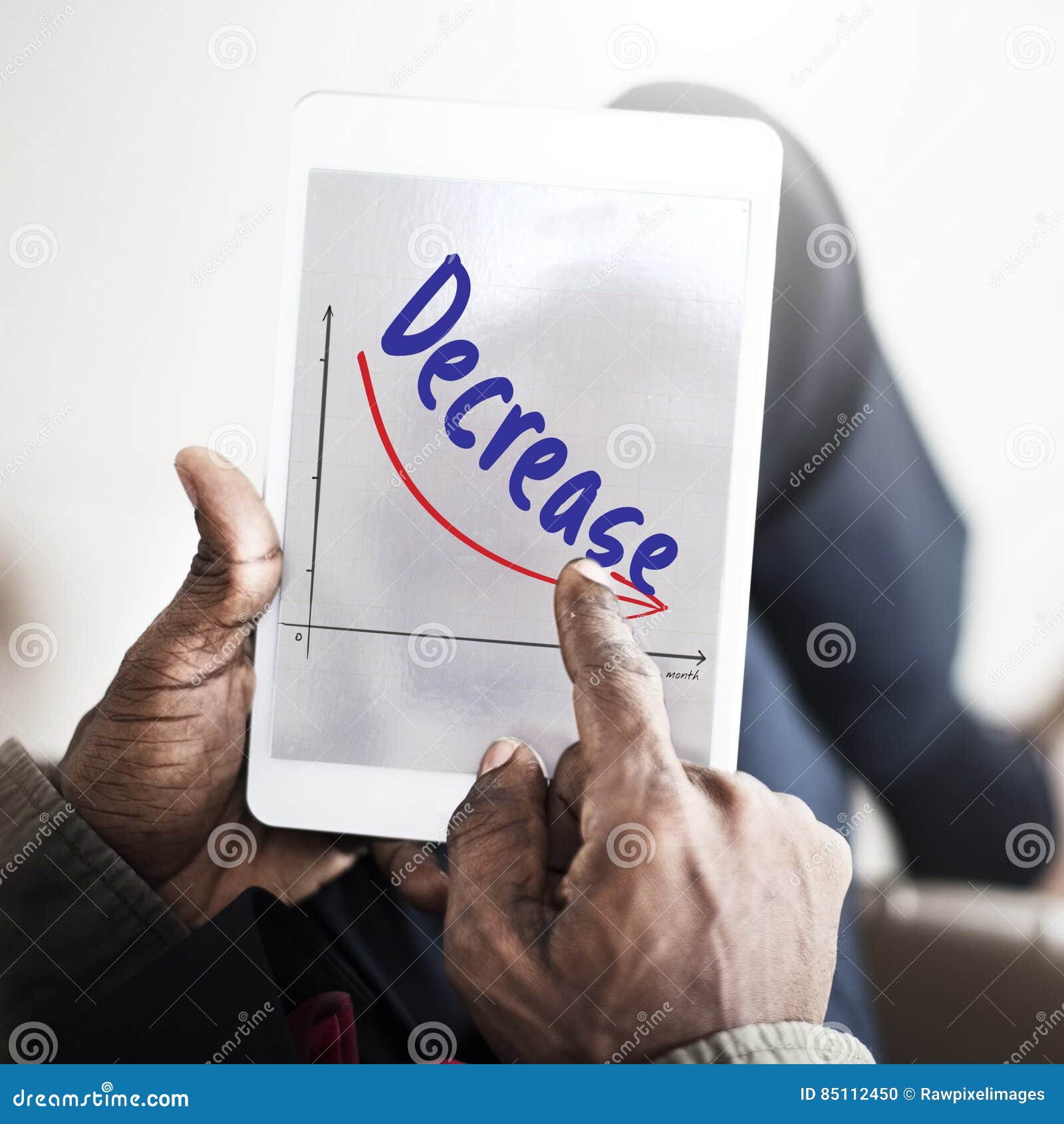 Recession Financial Risk Failure Decrease Concept Stock Photo - Image of media, financial: 85112450