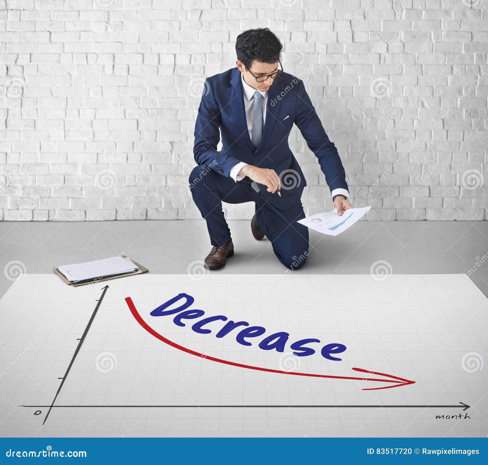 Recession Financial Risk Failure Decrease Concept Stock Photo - Image of loss, plan: 83517720