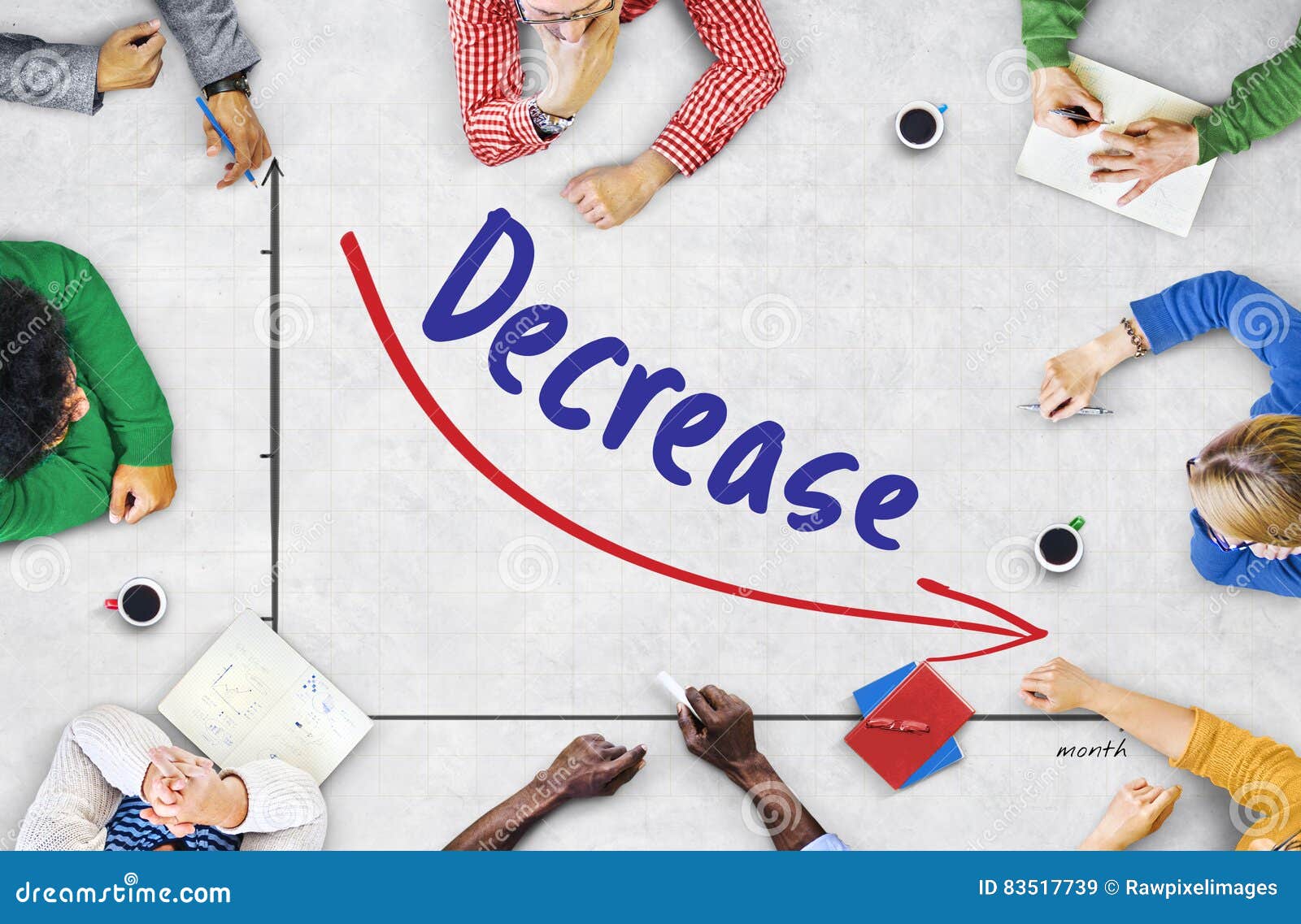 Recession Financial Risk Failure Decrease Concept Stock Image - Image of businessmen, economy ...