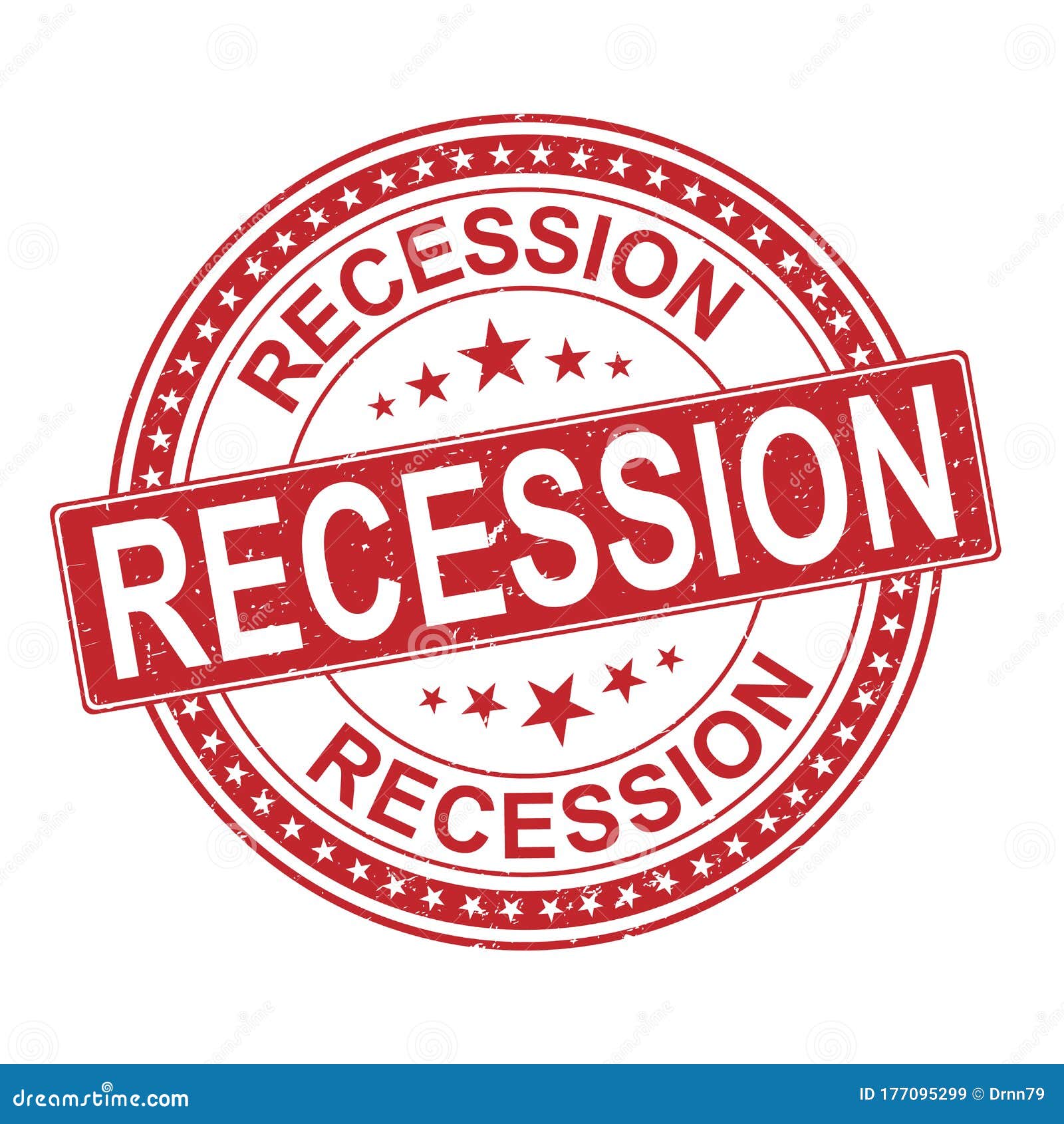 Recession Red ROUND Grunge Stamp. Vector Illustration Stock Vector ... Recession Red ROUND Grunge Stamp. Vector Illustration Stock Vector ...