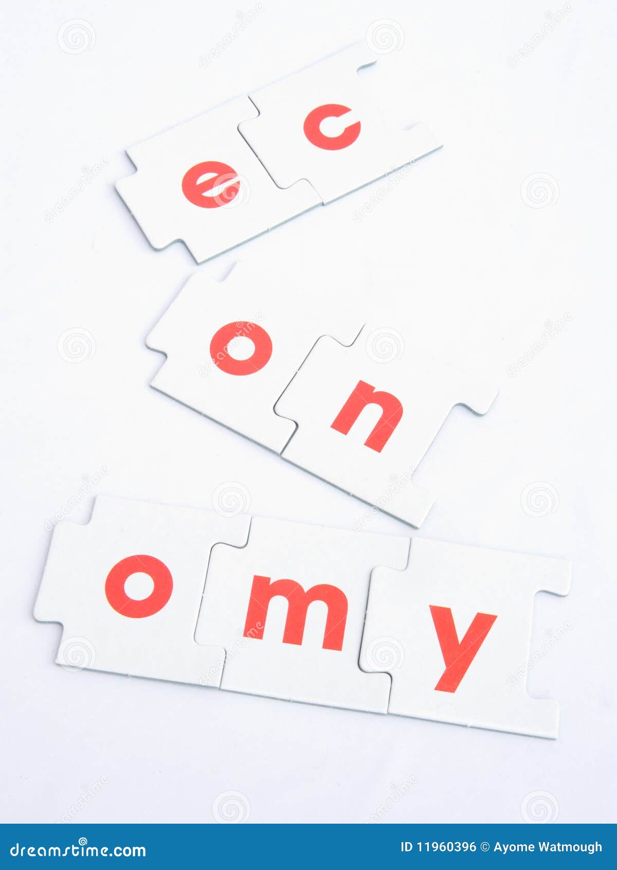 Recession: Shattered Economy. Stock Photo - Image of bust, letters ...