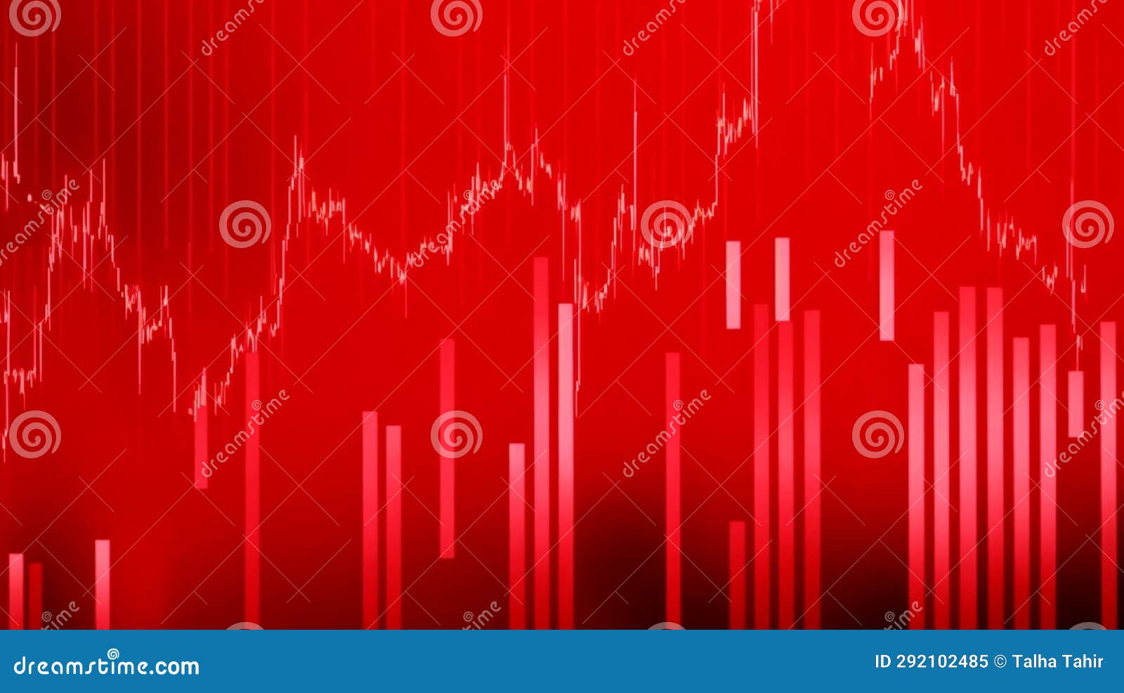 Recession, Trade and Downfall Concept. Abstract Falling Red Crisis ...