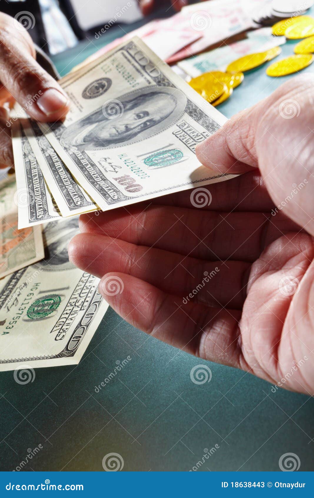 Receving money stock image. Image of economic, bills - 18638443