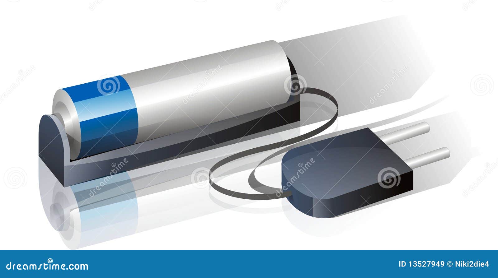 Rechargable battery stock illustration. Illustration of electricity ...