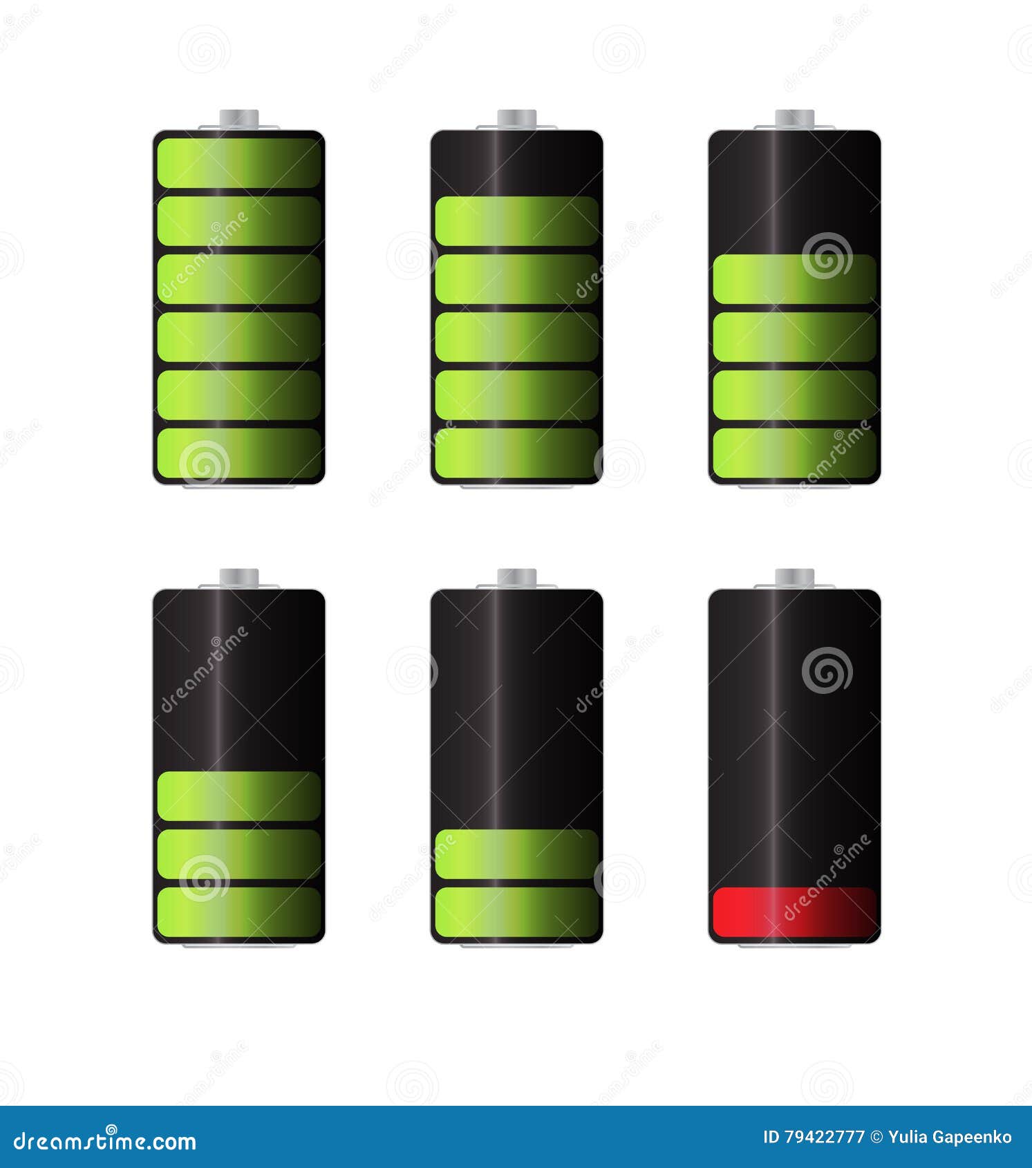 Rechargeable Batteries for Electronic Devices, Electric Car. Vector ...