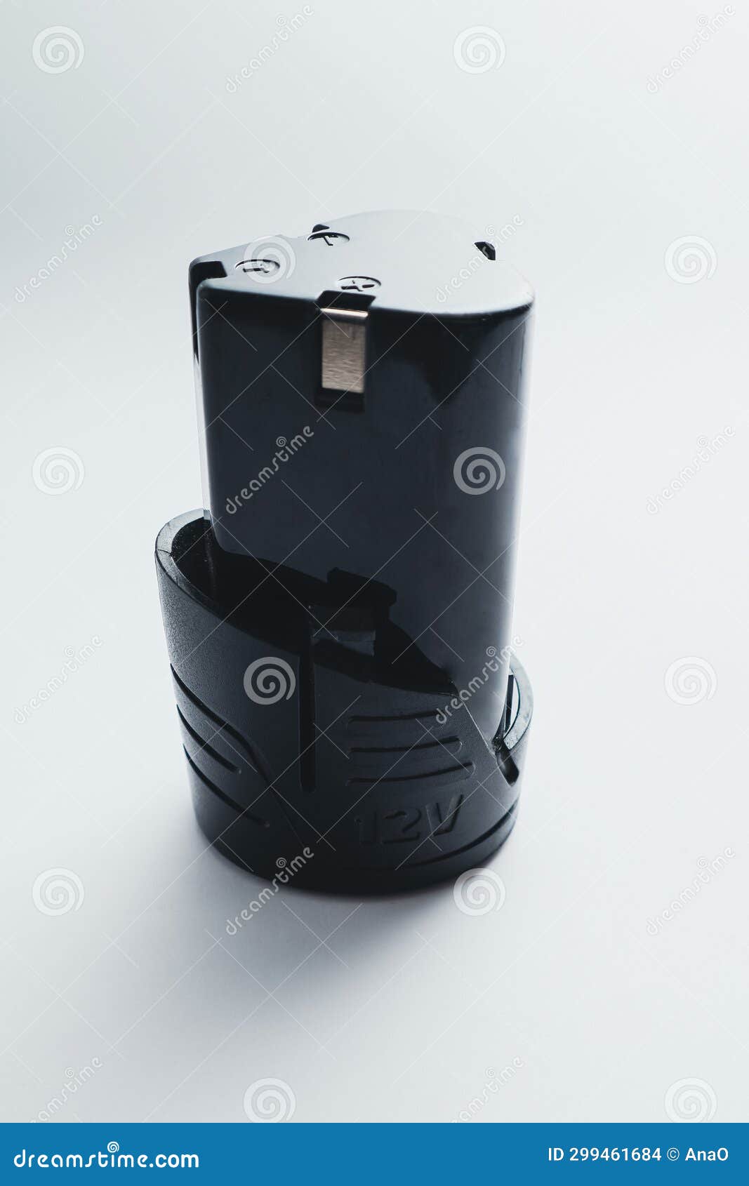 Rechargeable Battery for Electric Cordless Screwdriver. Selective Focus ...