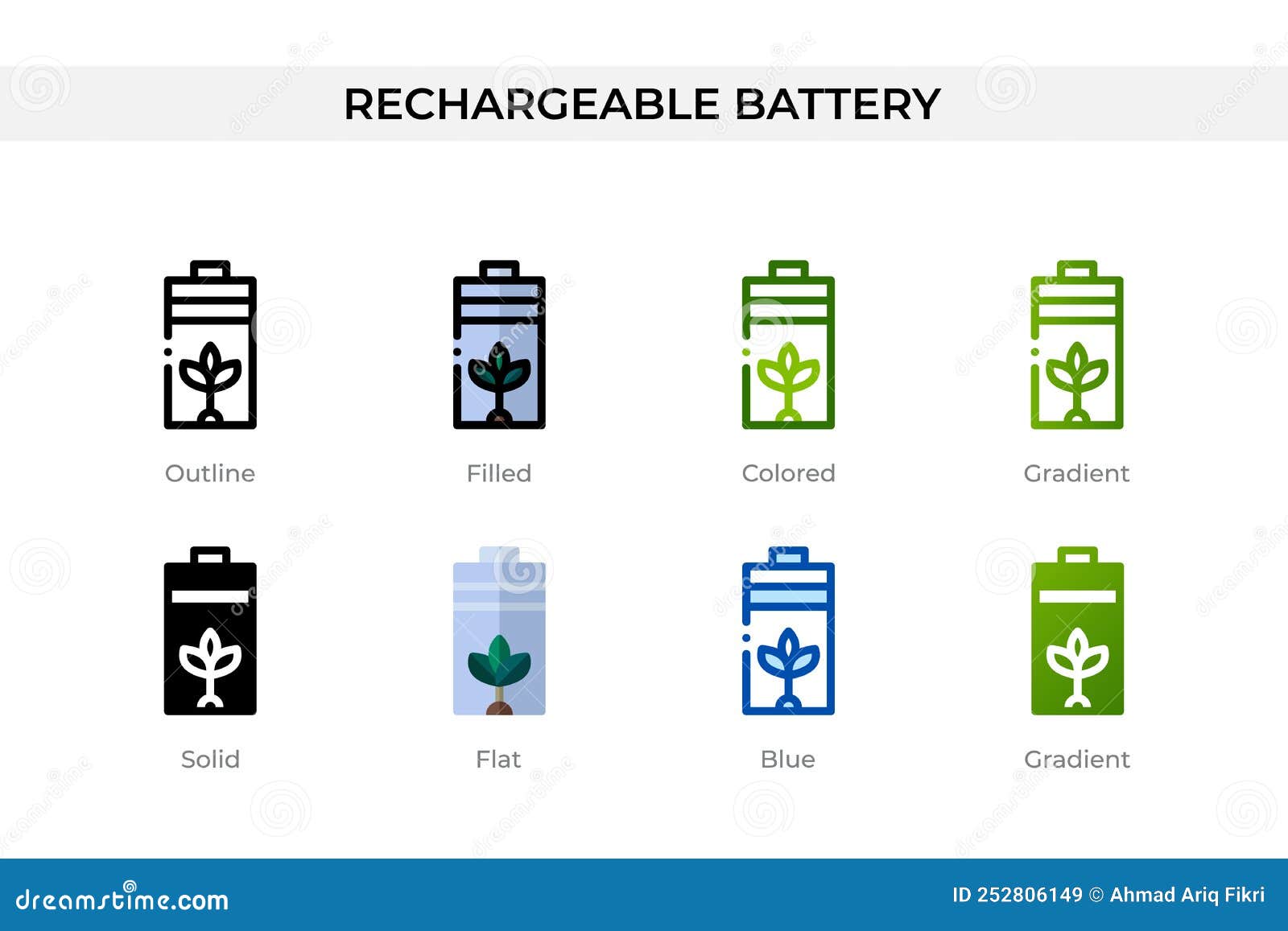 Rechargeable Battery Icon in Different Style. Rechargeable Battery ...