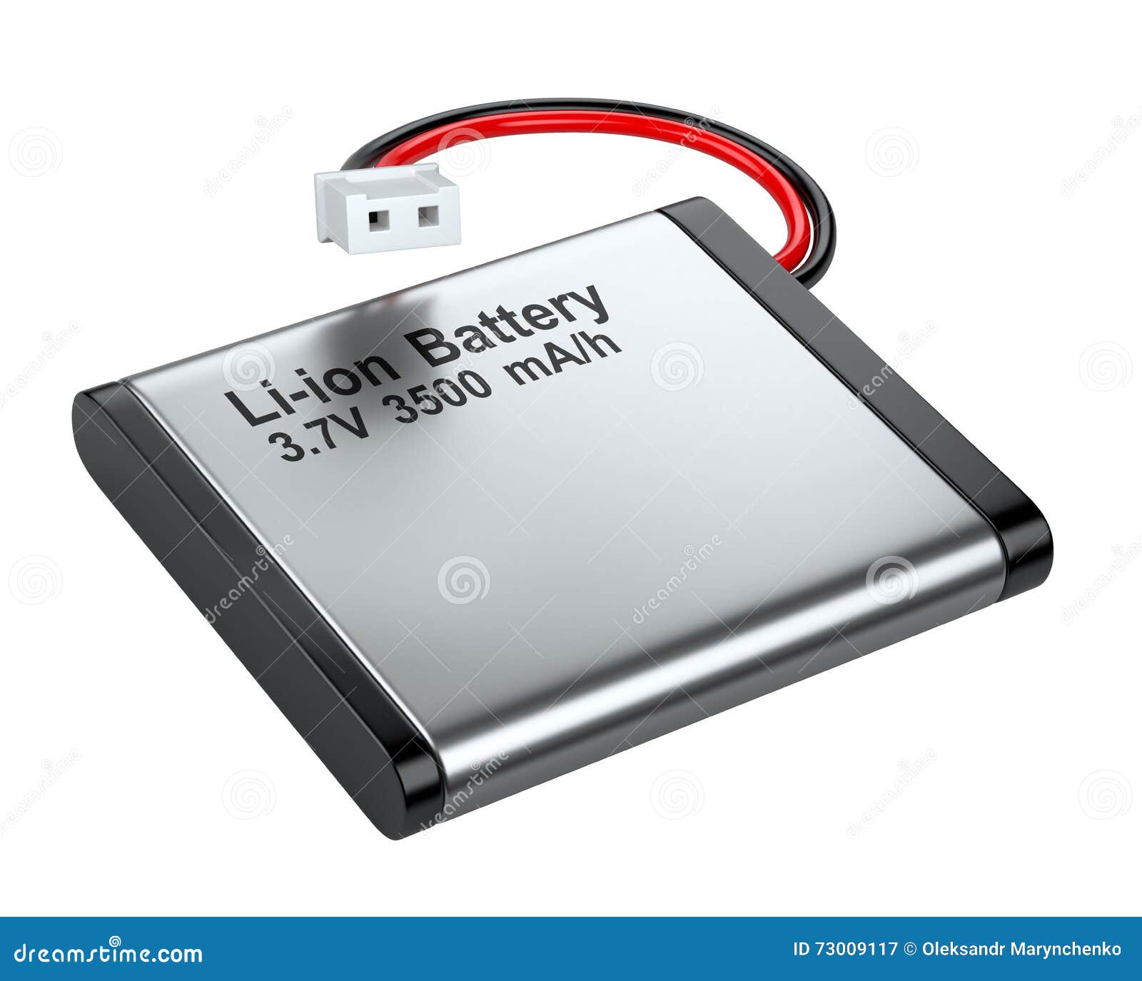 Rechargeable Li-ion Battery With Connector Stock Image | CartoonDealer ...
