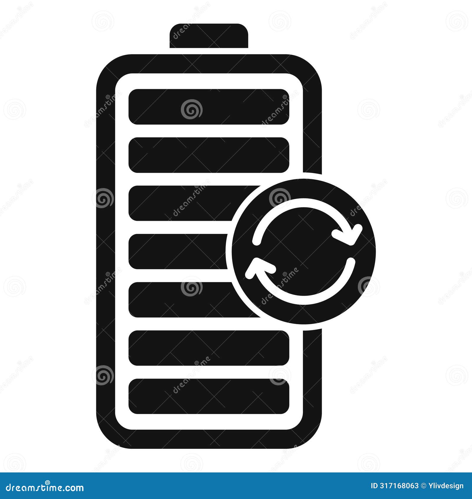 Recharging New Battery Icon Simple Vector. Power Acid Alkaline Stock ...