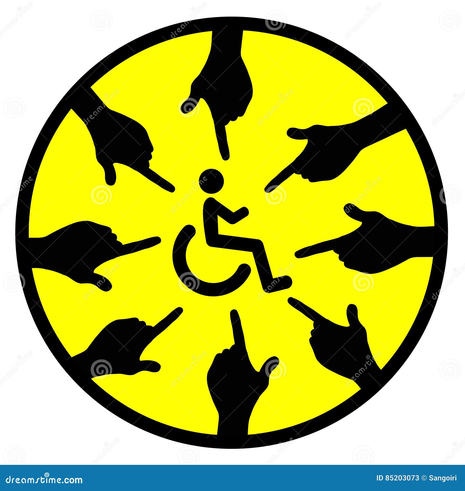 Rechazo social stock de ilustración. Ilustración de psique - 85203073