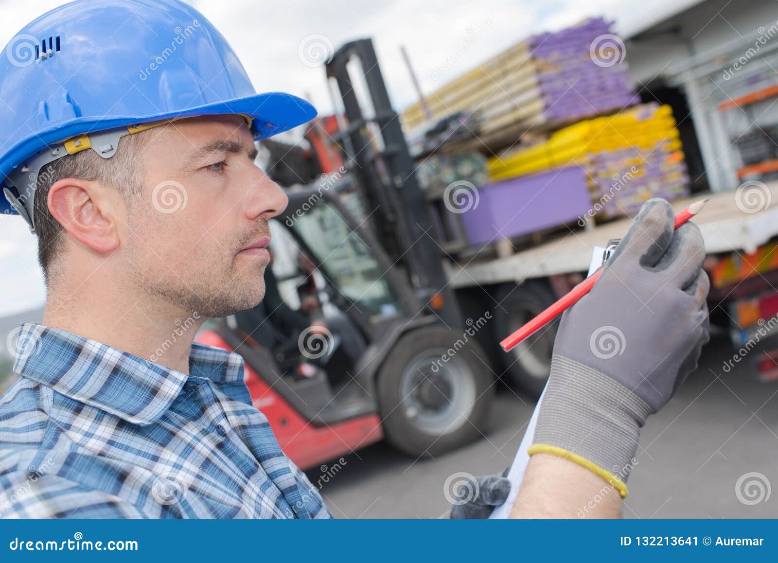 Rechecking the Delivery Details Stock Image - Image of amend ...