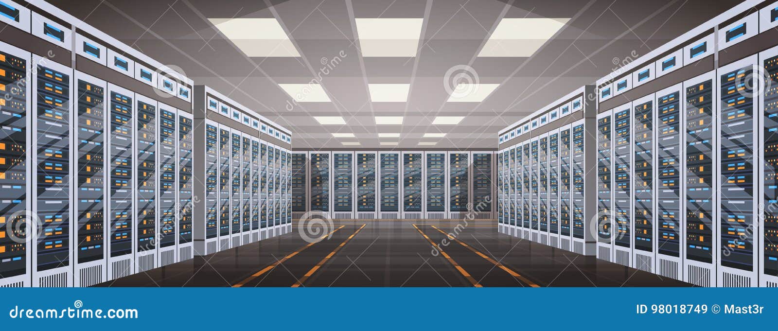 Rechenzentrum-Raum-Hosting-Server-Computer-Informations-Datenbank ...
