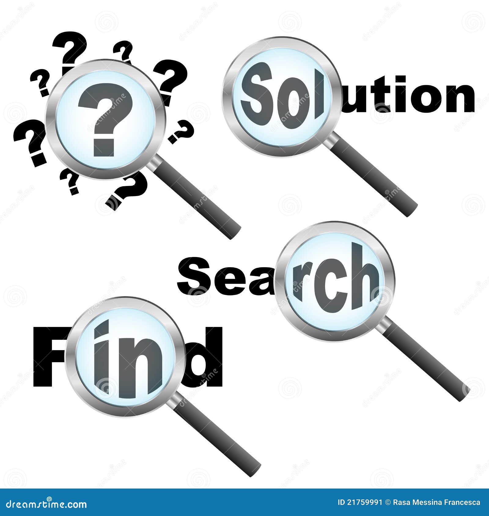 Recherche De La Conception De Solution Illustration de Vecteur ...