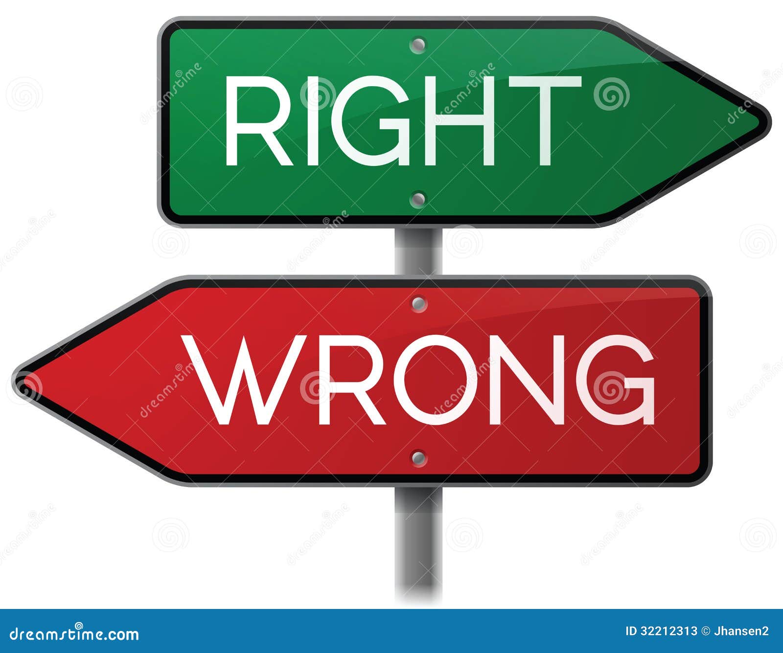 Rechte Oder Falsche Zeichen Vektor Abbildung - Illustration von achtung ...