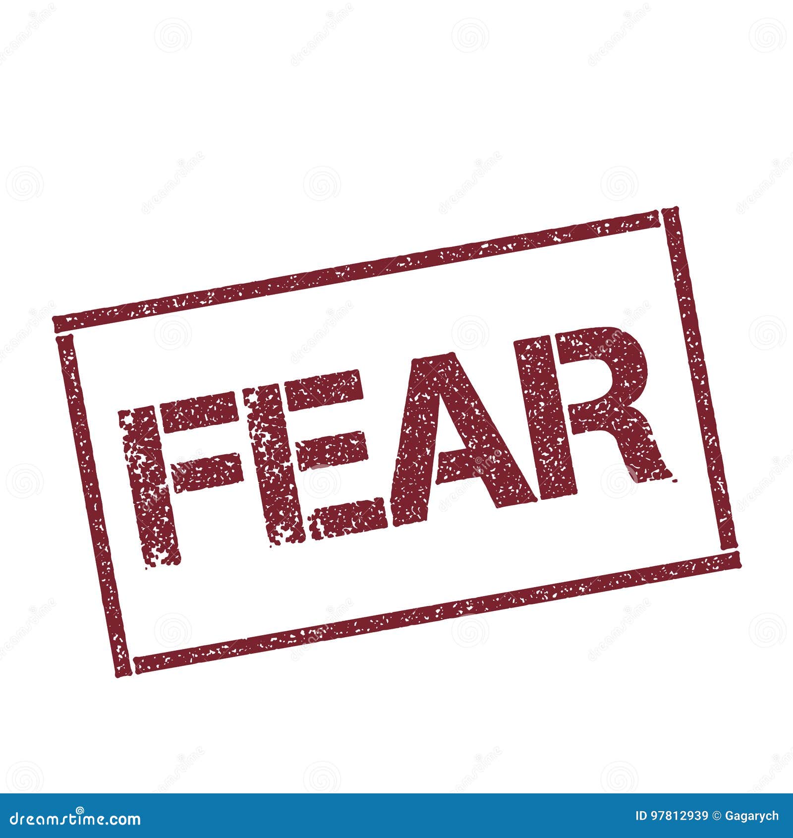 Rechteckiger Stempel Der Furcht Vektor Abbildung - Illustration von ...