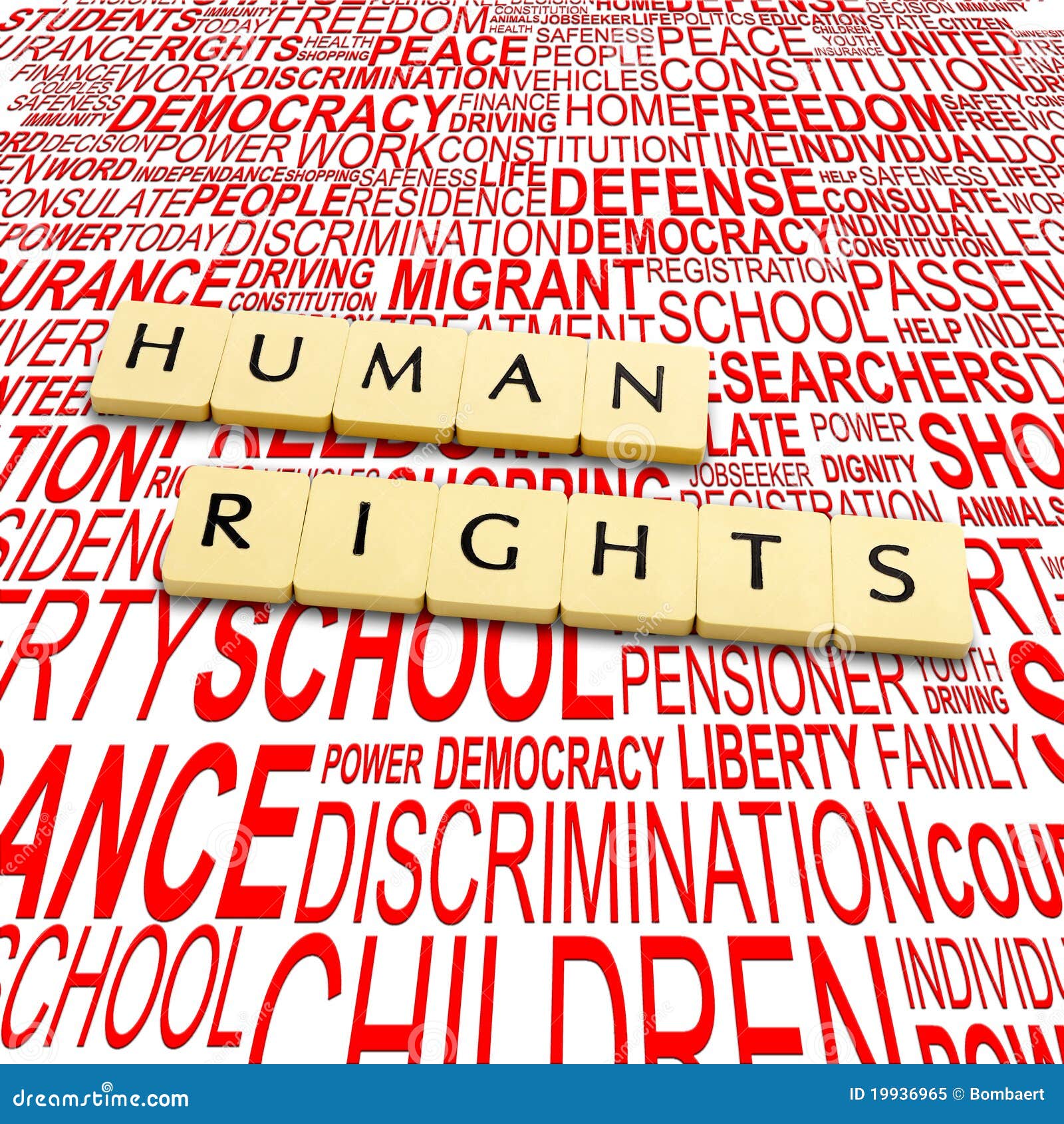 Rechten van de mens stock afbeelding. Image of geïsoleerd - 19936965