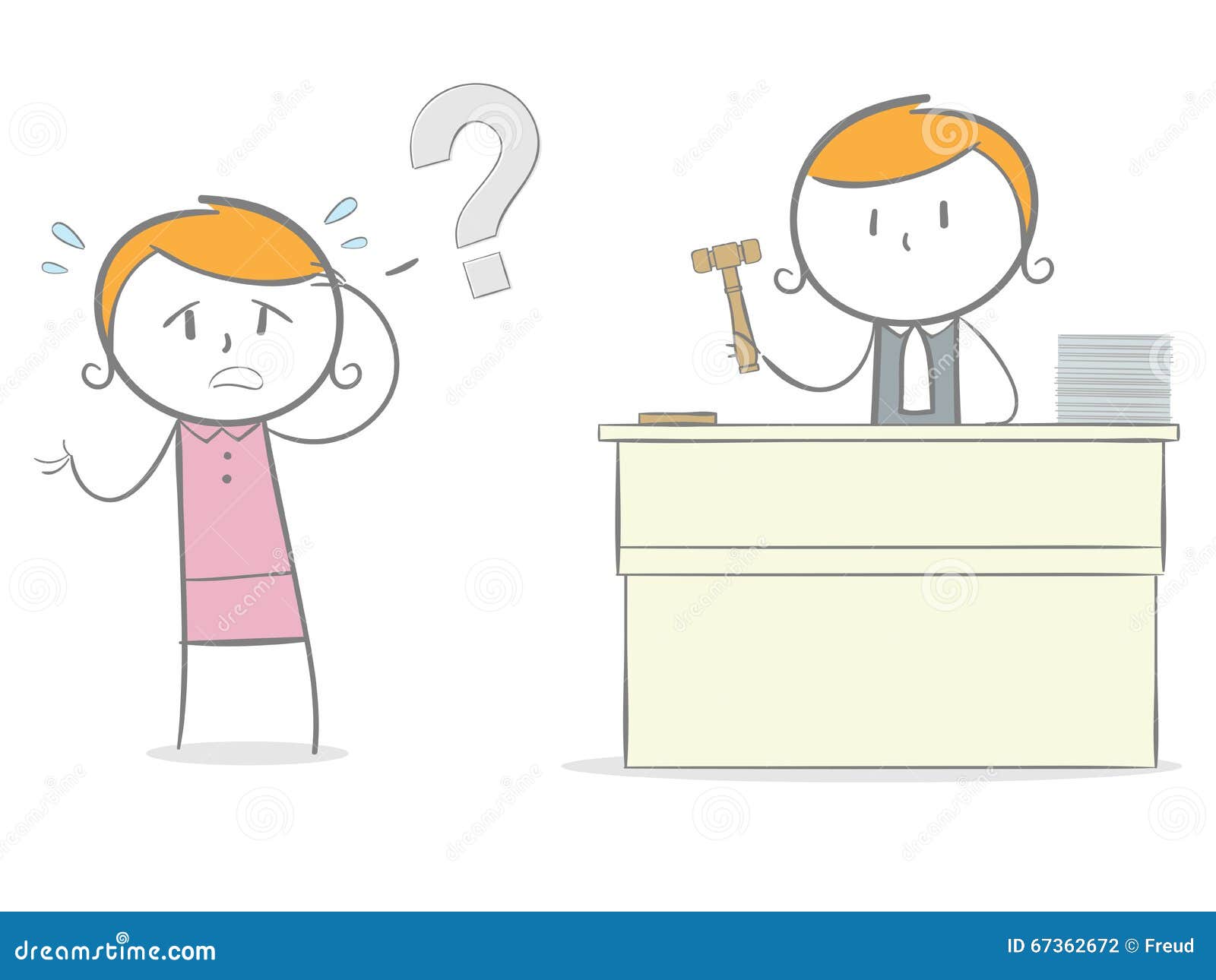 Rechter en Gedaagde stock illustratie. Illustration of grind - 67362672