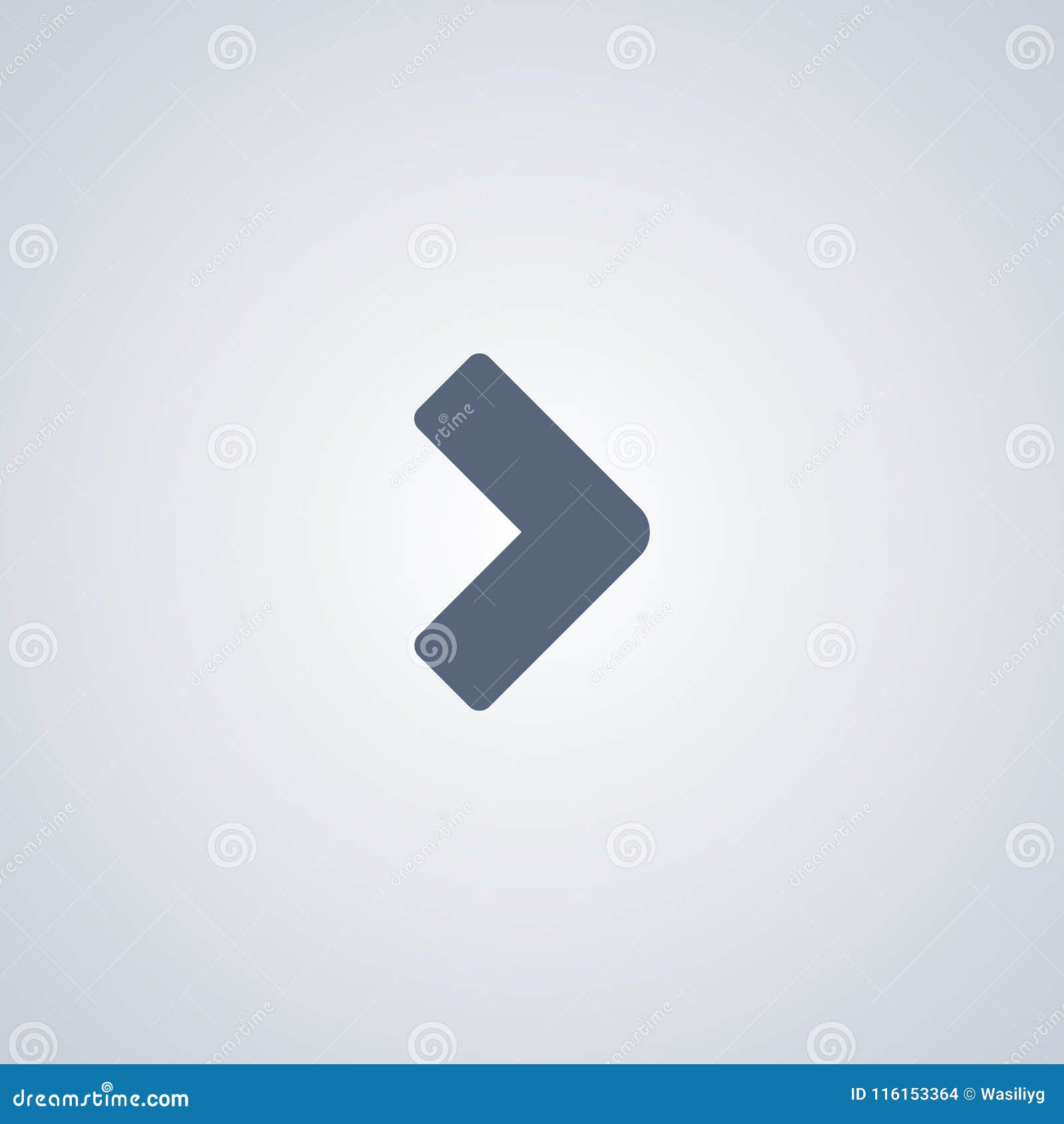 Rechter Pfeil, Vector Beste Flache Ikone Vektor Abbildung ...