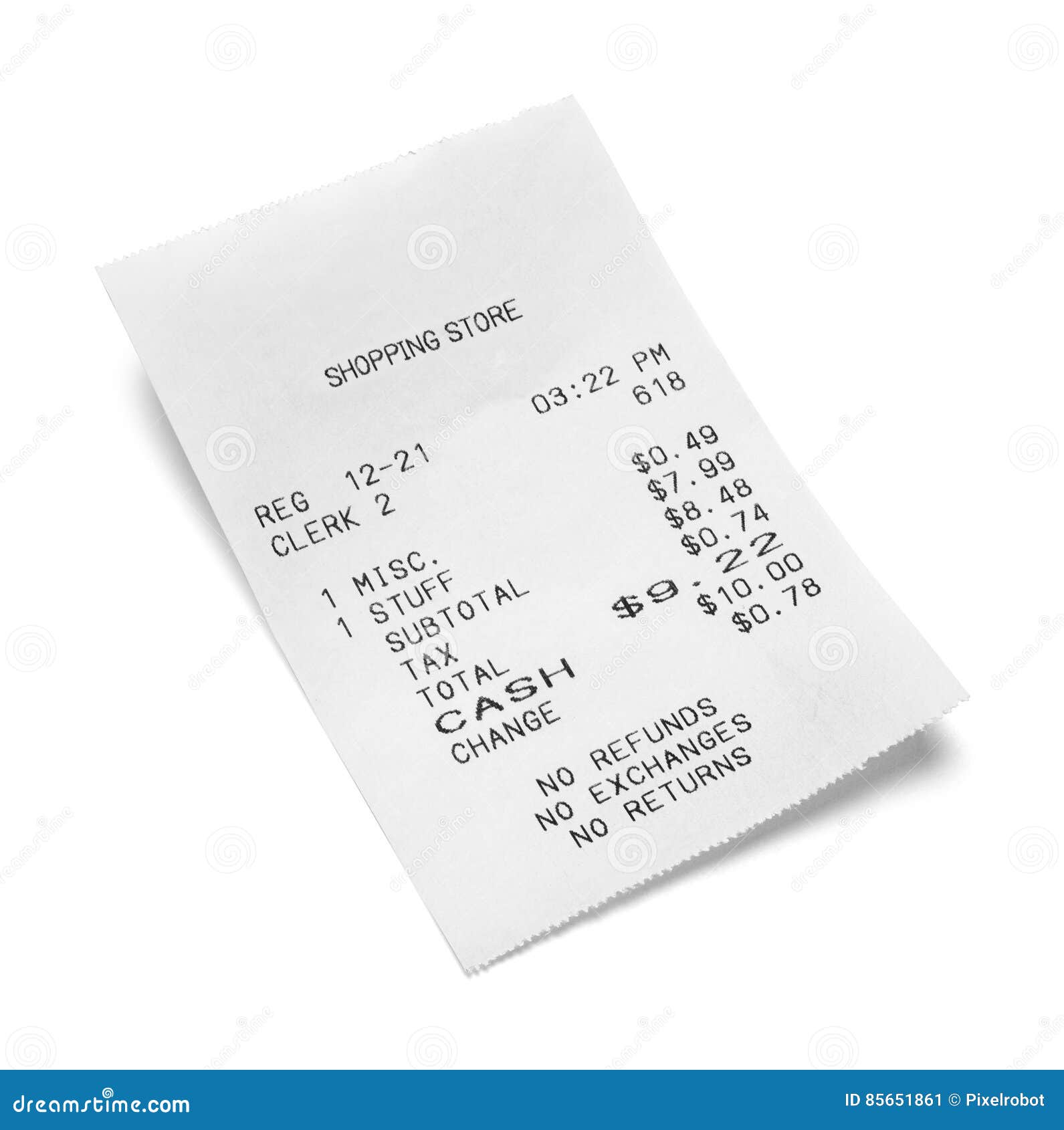Recibo da compra imagem de stock. Imagem de varejo, pagar - 85651861