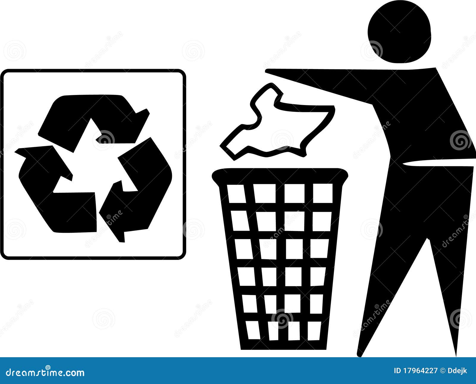 Recicle ilustración del vector. Ilustración de desperdicios - 17964227