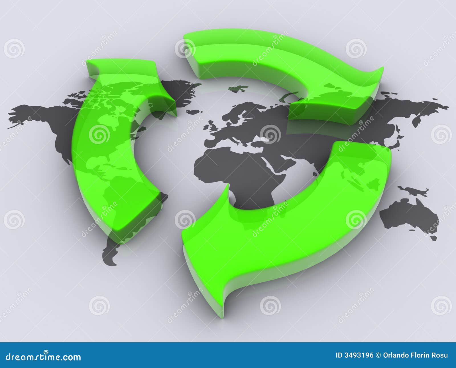 Recicle 3 stock de ilustración. Ilustración de mundo, flecha - 3493196