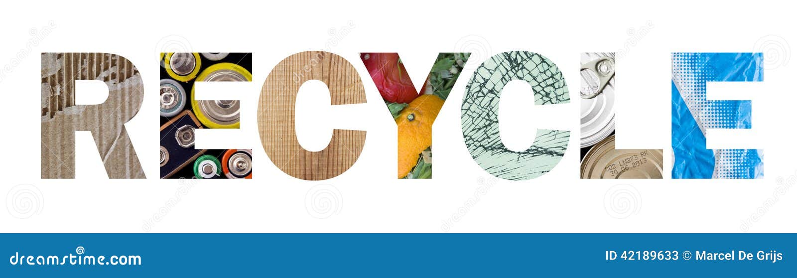 Recicle imagen de archivo. Imagen de reutilizable, cristal - 42189633