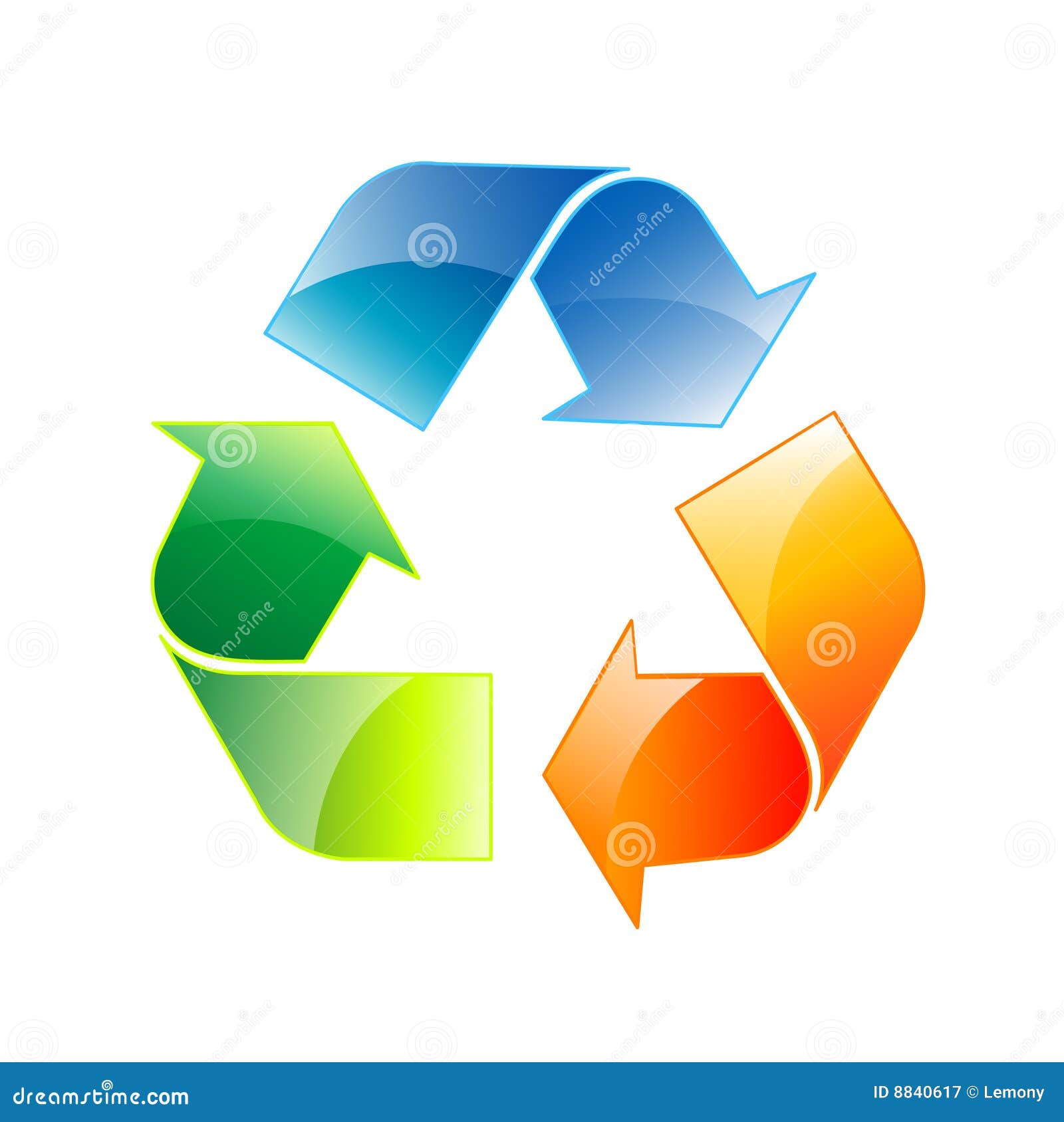 Recicle ilustración del vector. Ilustración de verde, ambiente - 8840617