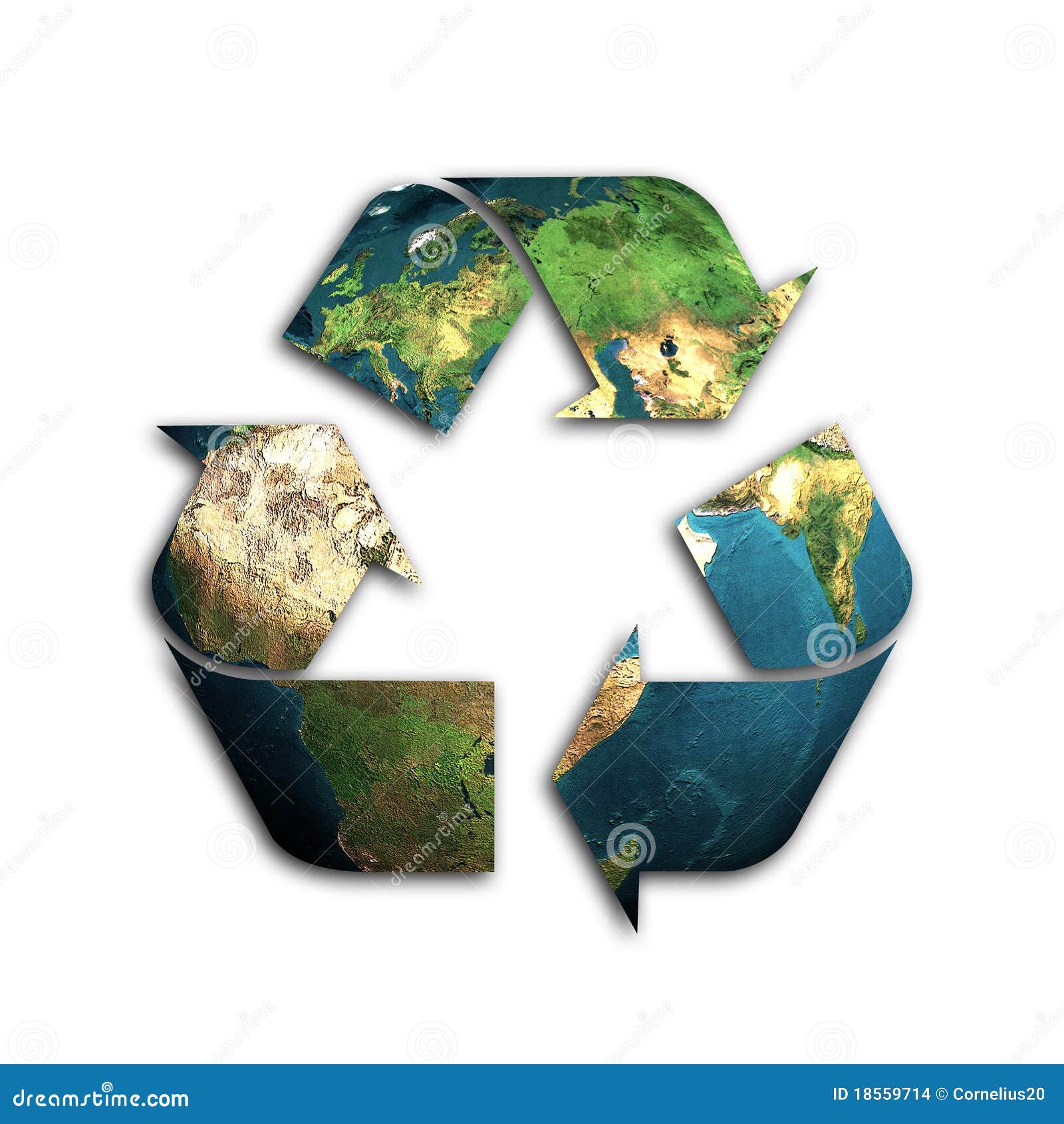 Recicle el concepto stock de ilustración. Ilustración de elemento ...