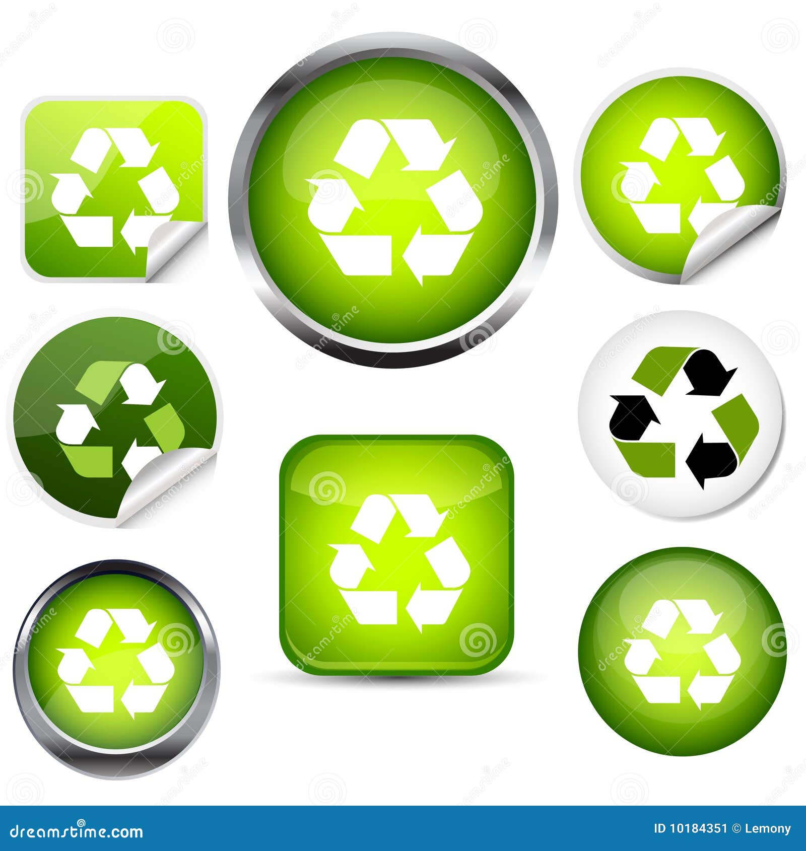 Recicle el icono ilustración del vector. Ilustración de elemento - 10184351