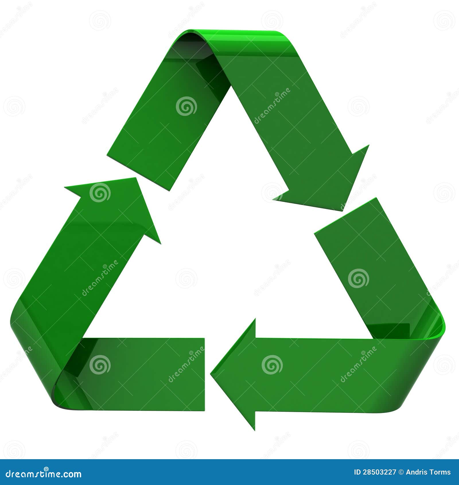 Recicle El Icono, Imagen 3d Stock de ilustración - Ilustración de bucle ...